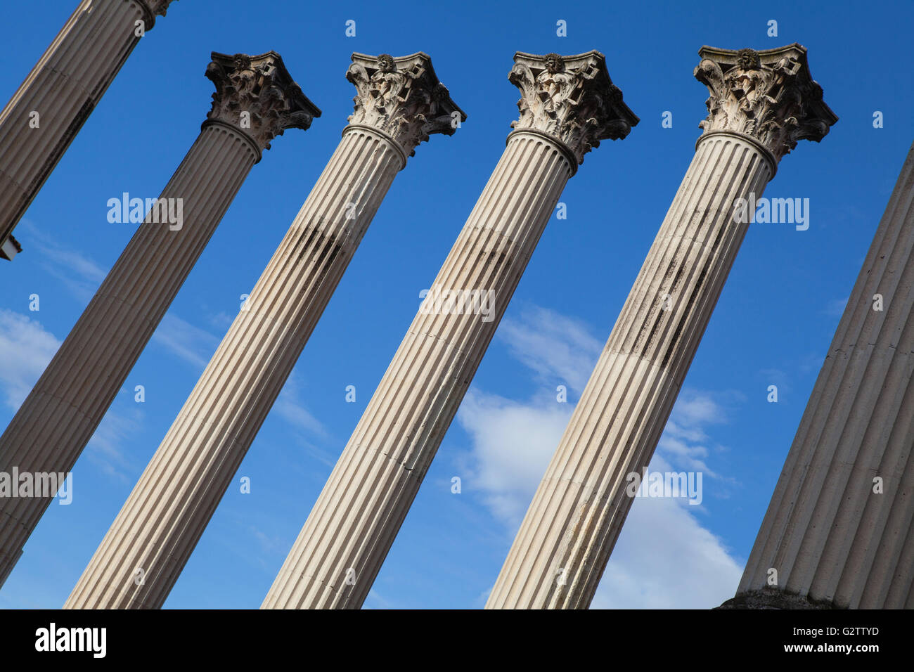 Spain, Andalucia, Cordoba, Columns of the Roman Temple Stock Photo - Alamy