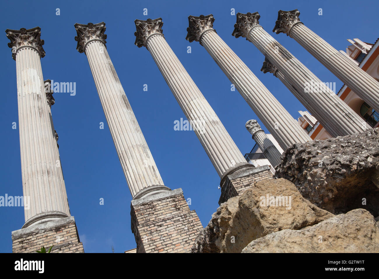 Spain, Andalucia, Cordoba, Columns of the Roman Temple Stock Photo - Alamy