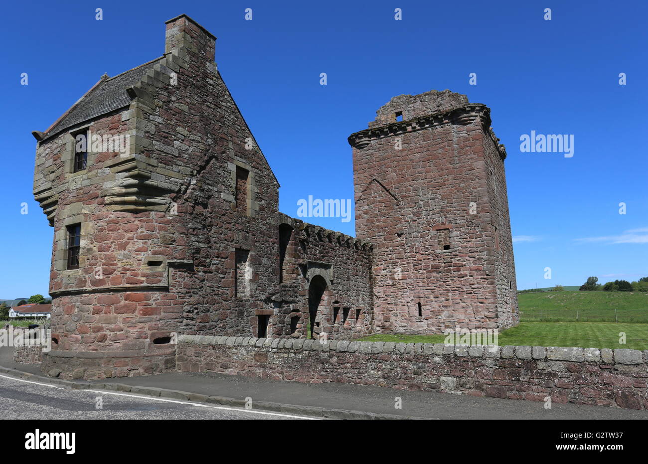 Ruins of Burleigh castle Scotland June 2016 Stock Photo - Alamy
