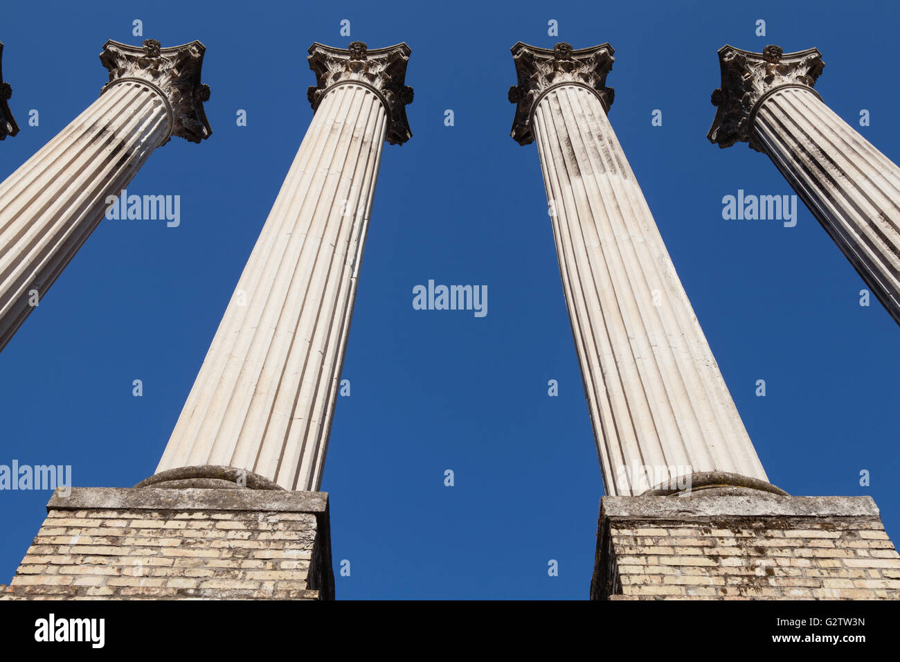 Spain, Andalucia, Cordoba, Columns of the Roman Temple Stock Photo - Alamy