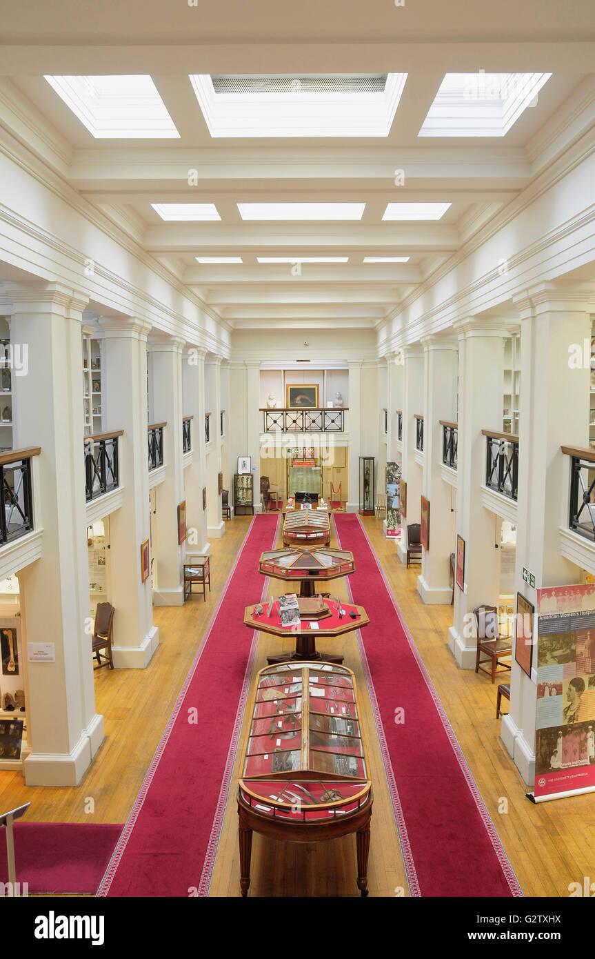 Scotland, Edinburgh, Surgeons Hall Museum, interior hall Stock Photo ...