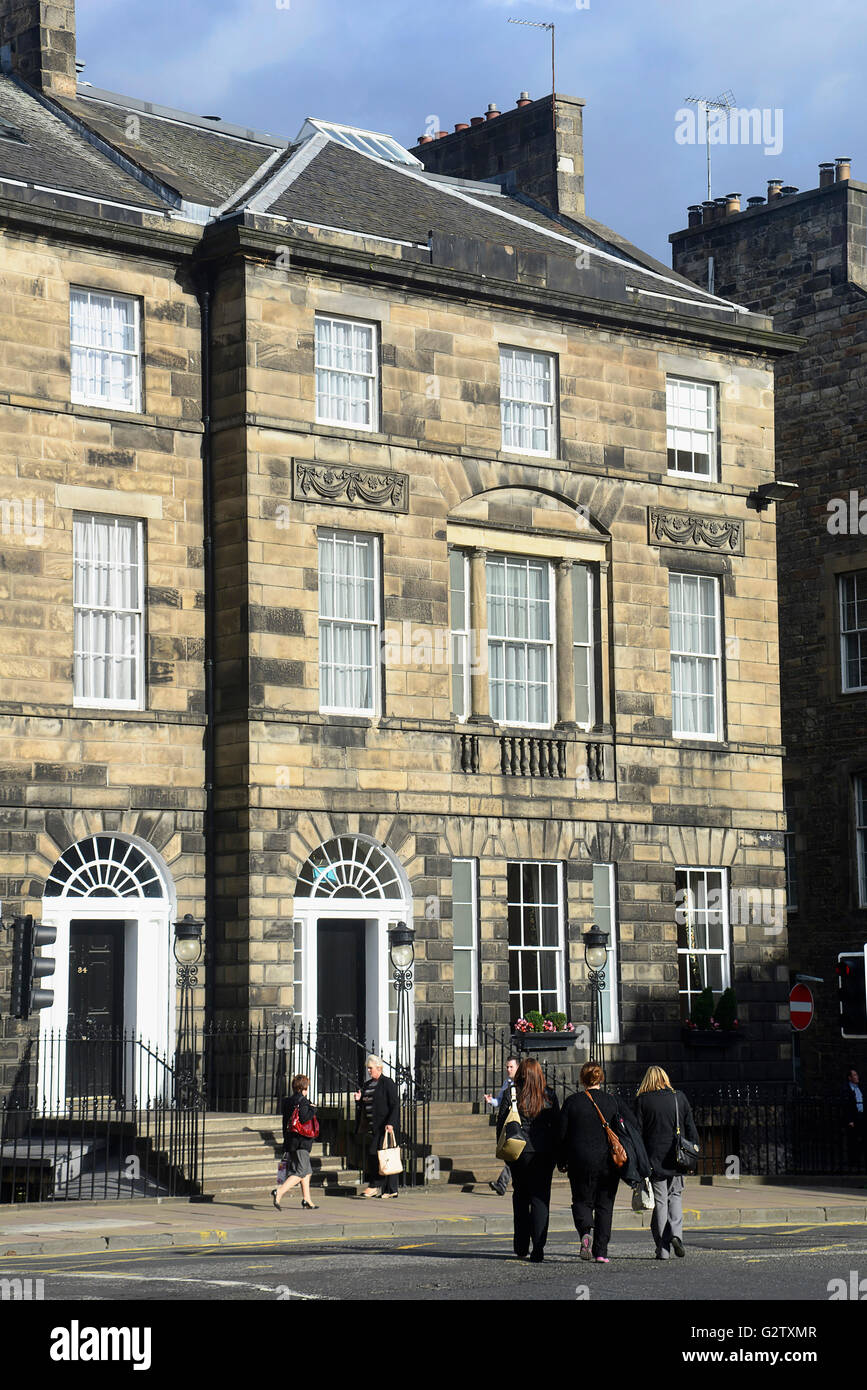 Scotland, Edinburgh, Georgian neoclassiacl architecture of New Town ...