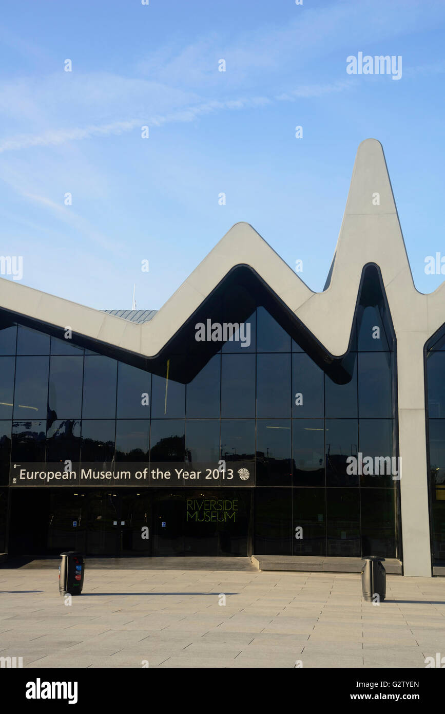 Riverside museum designed by zaha hadid hi-res stock photography and ...