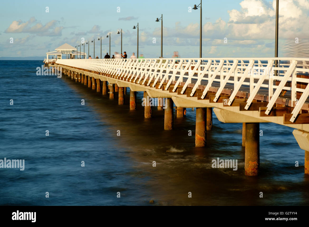 Late afternoon at Shorncliffe Pier Stock Photo - Alamy