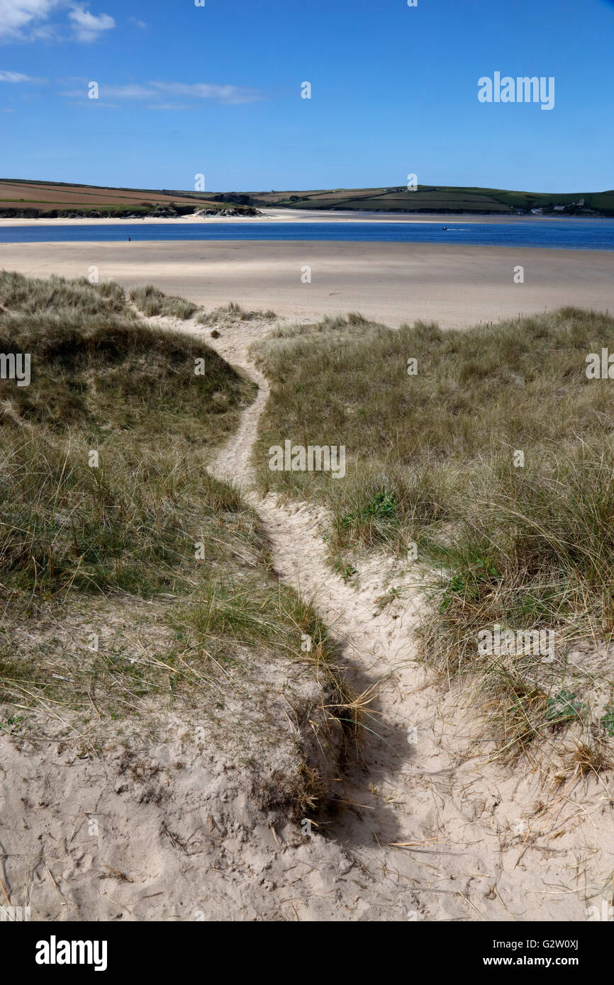 Camel Estuary at Daymer Bay, Rock, Cornwall, England, UK Stock Photo ...