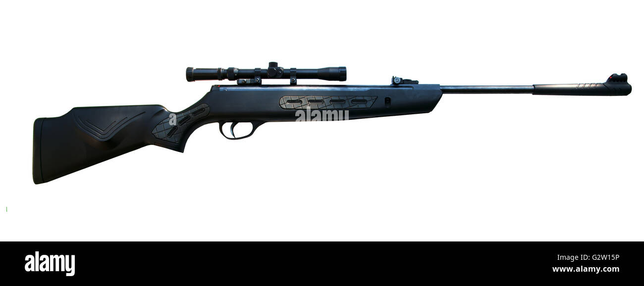 Sniper rifle isolated on white background Stock Photo - Alamy