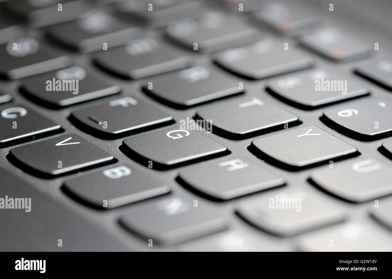 Closeup of keys on computer keyboard Stock Photo - Alamy