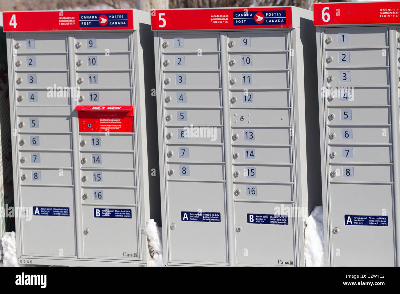 Community mailboxes in canada hi-res stock photography and images - Alamy