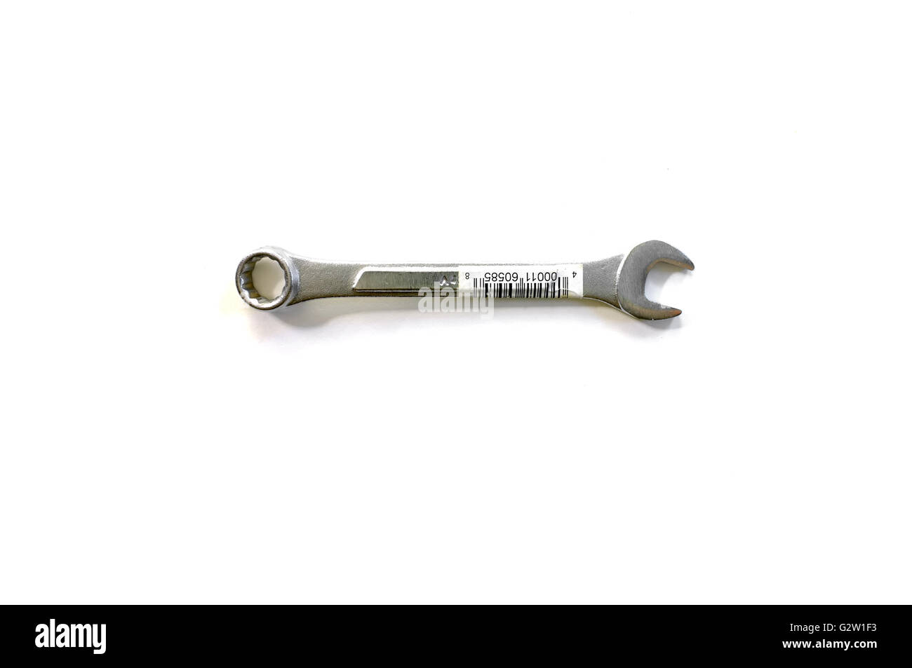 A metal spanner photographed against a white background Stock Photo - Alamy