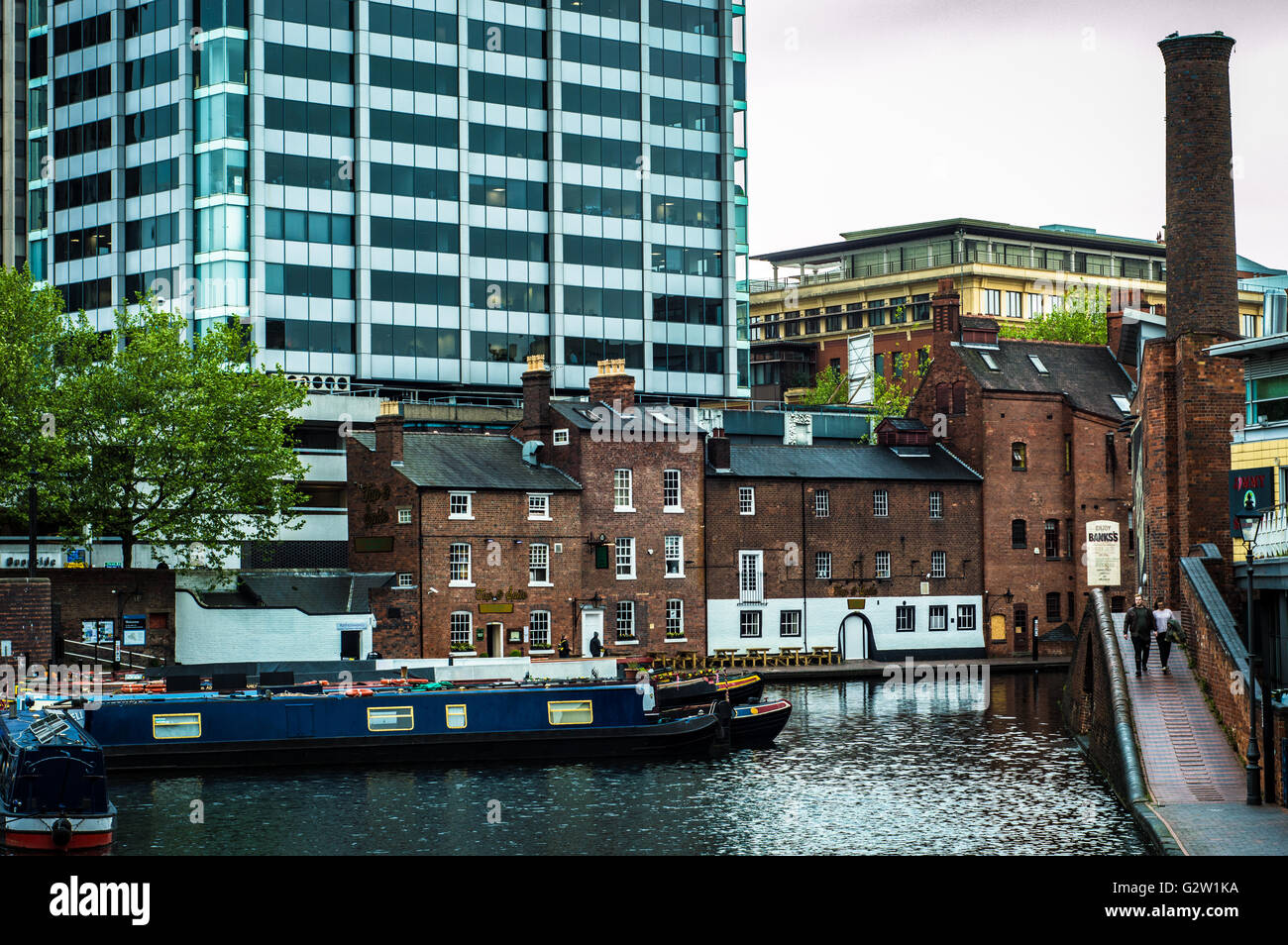 Waterways at Gas Street Basin, Birmingham England Stock Photo - Alamy