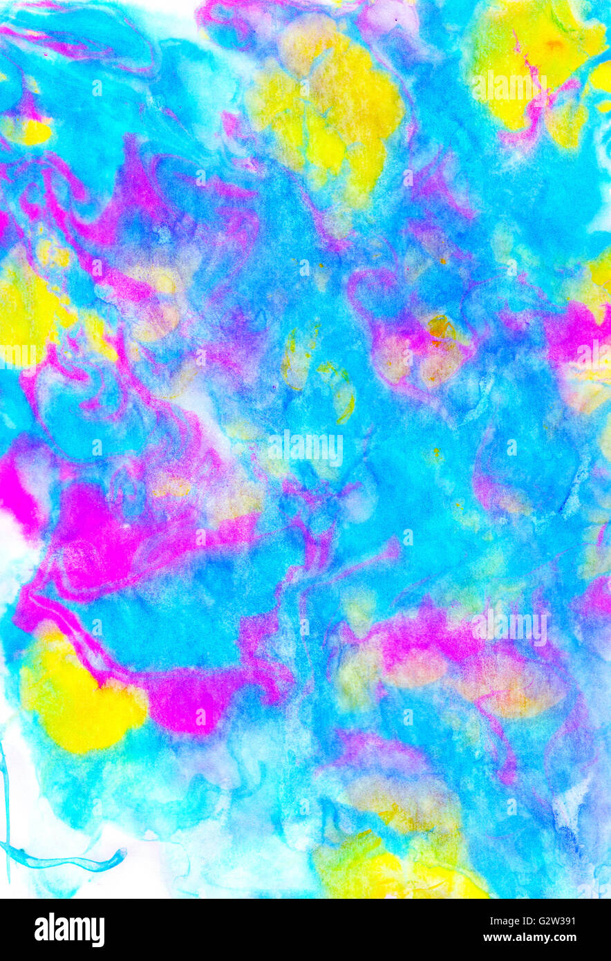 Watercolor handmade background Stock Photo - Alamy