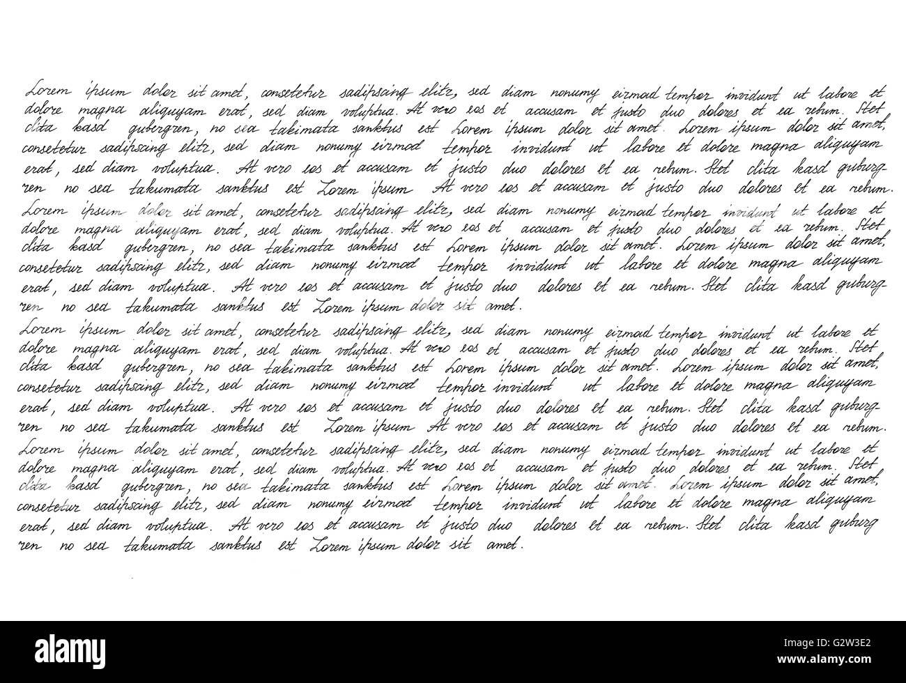 Calligraphic handwritten script. Handwriting. Manuscript. Script. Font ...