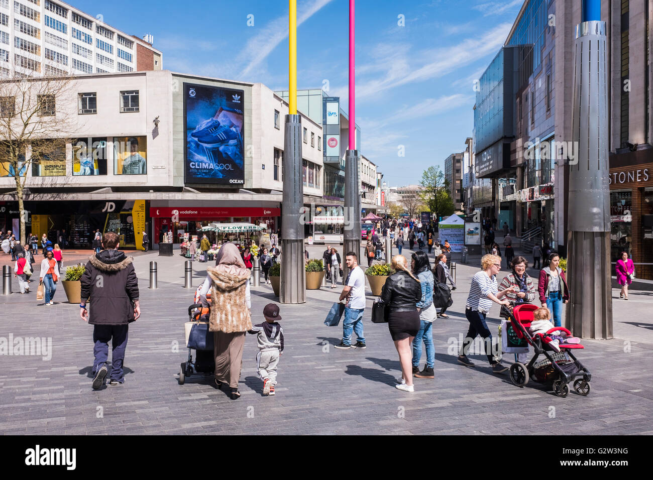 High Street, Birmingham, West Midlands, England, U.K Stock Photo - Alamy