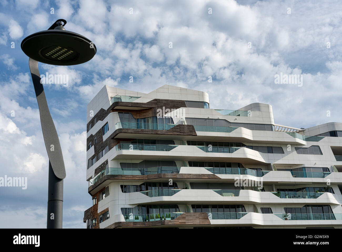 Modern residential buildings in Milan (Lombardy, Italy): Citylife Stock ...