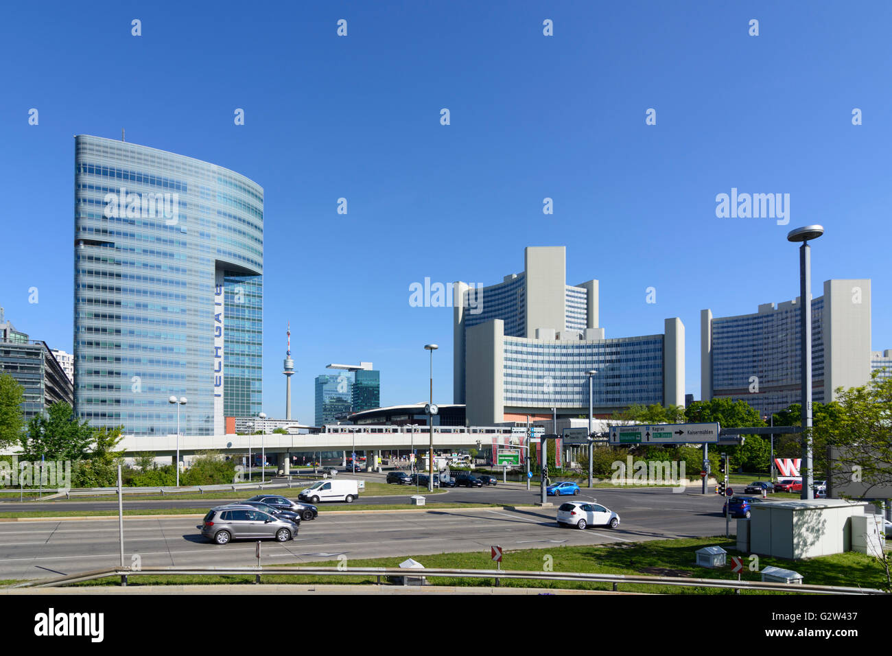 Office Building Tech Gate , the Danube Tower and the Vienna ...