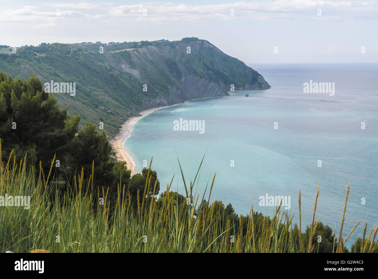 a view of conero beach in marche, italy Stock Photo - Alamy