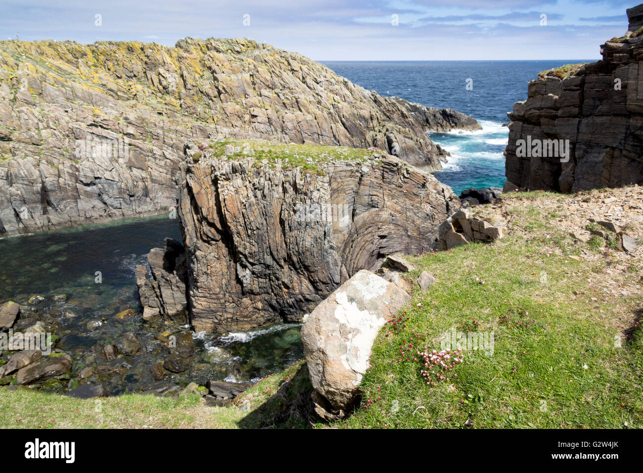 A Seascape at Ness Isle of Lewis Western Isles Outer Hebrides Scotland ...