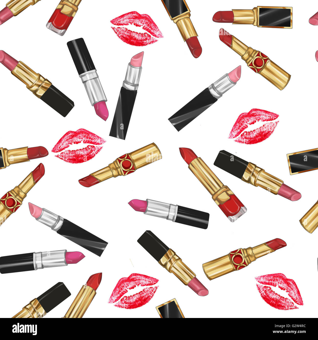 Seamless Pattern background - Lipsticks background Stock Photo - Alamy