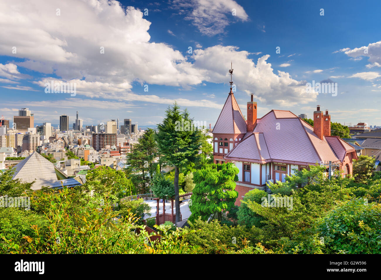 Kobe, Japan skyline from the historic Kitano District Stock Photo - Alamy