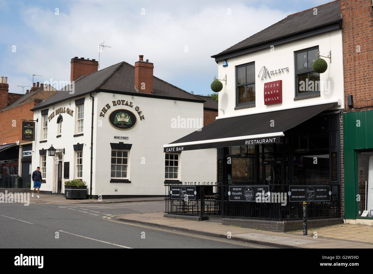 Earlsdon Street including The Royal Oak pub, Earlsdon, Coventry, UK ...