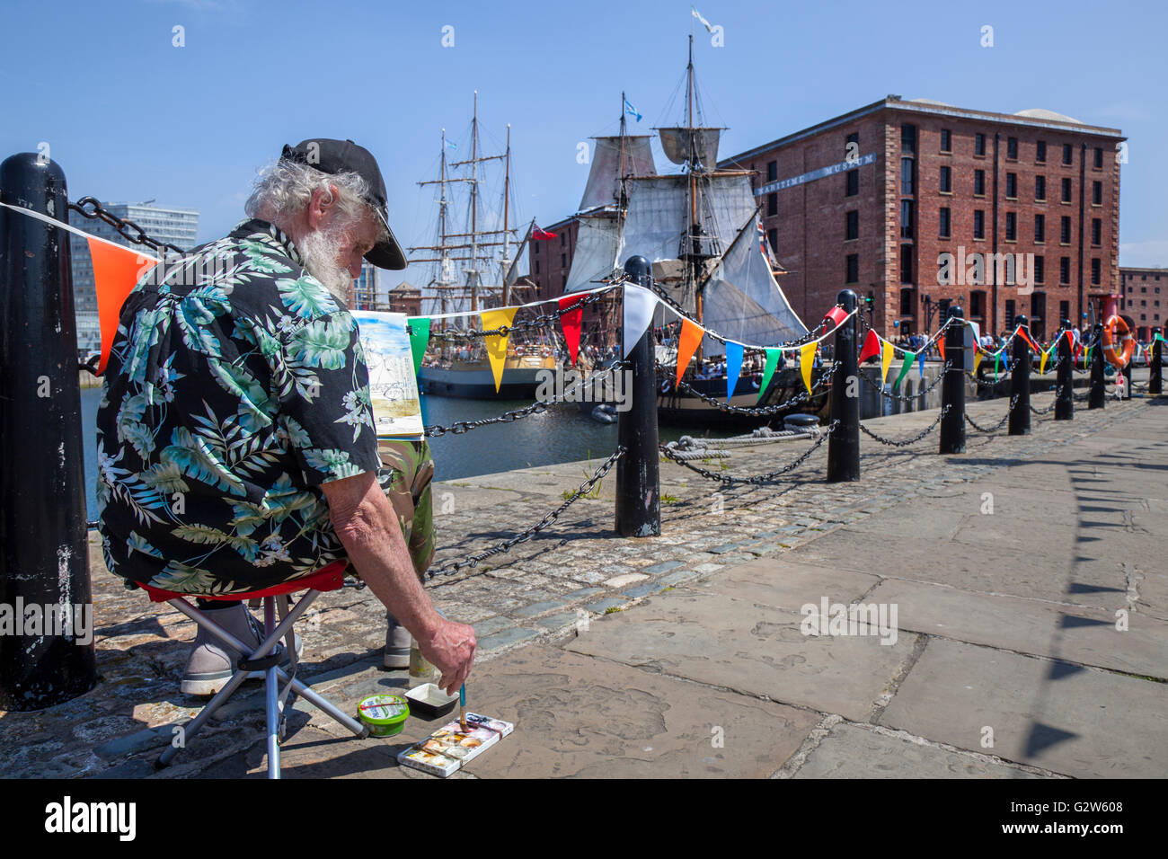 Captain David Hawker, (Nectar advert fame), a ships painter ...