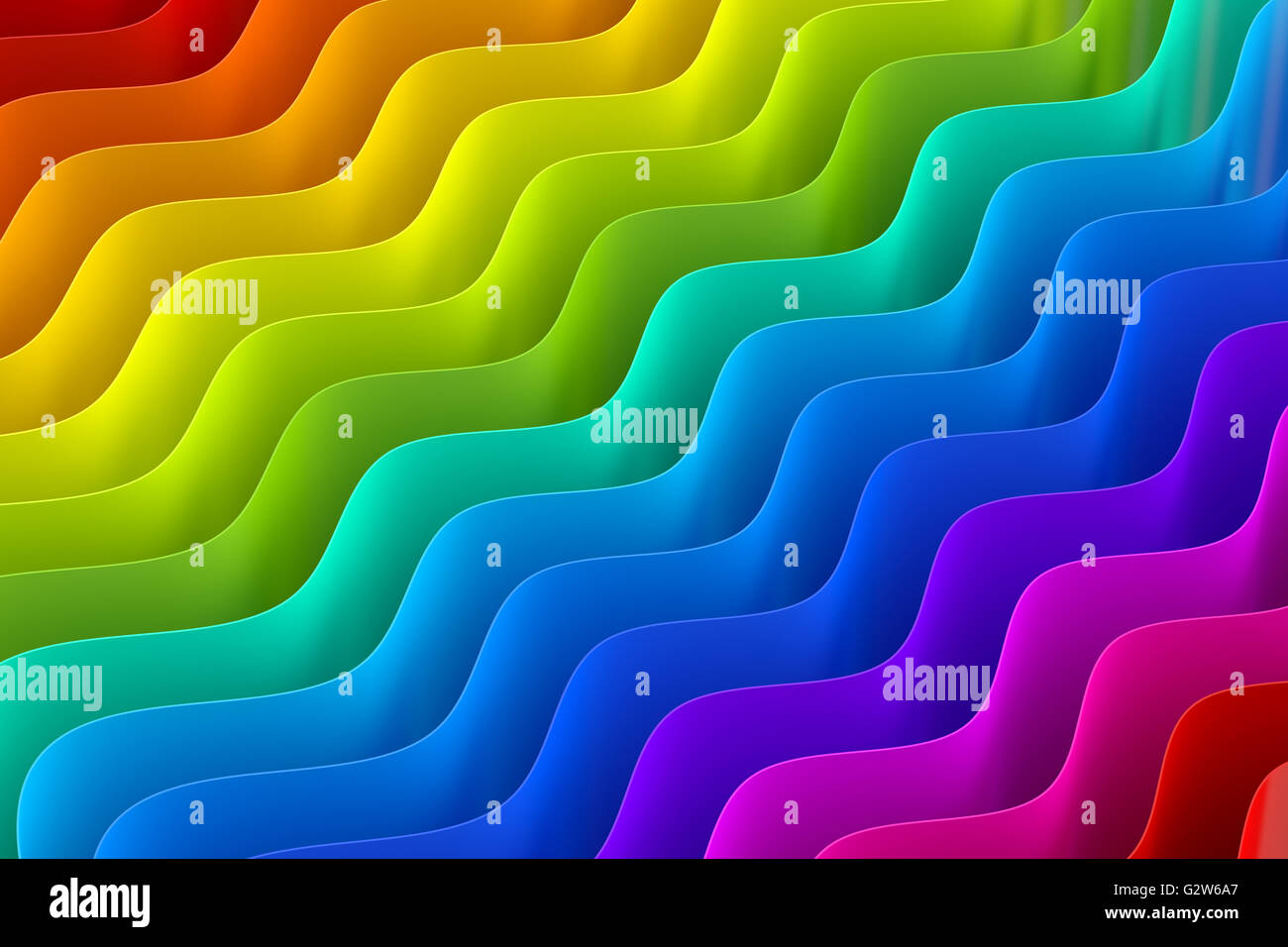 Abstract rainbow colors wave background, 3D rendering Stock Photo - Alamy