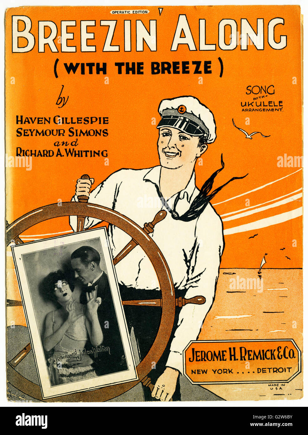 Breezin’ Along (with the Breeze) piano sheet music cover Stock Photo ...