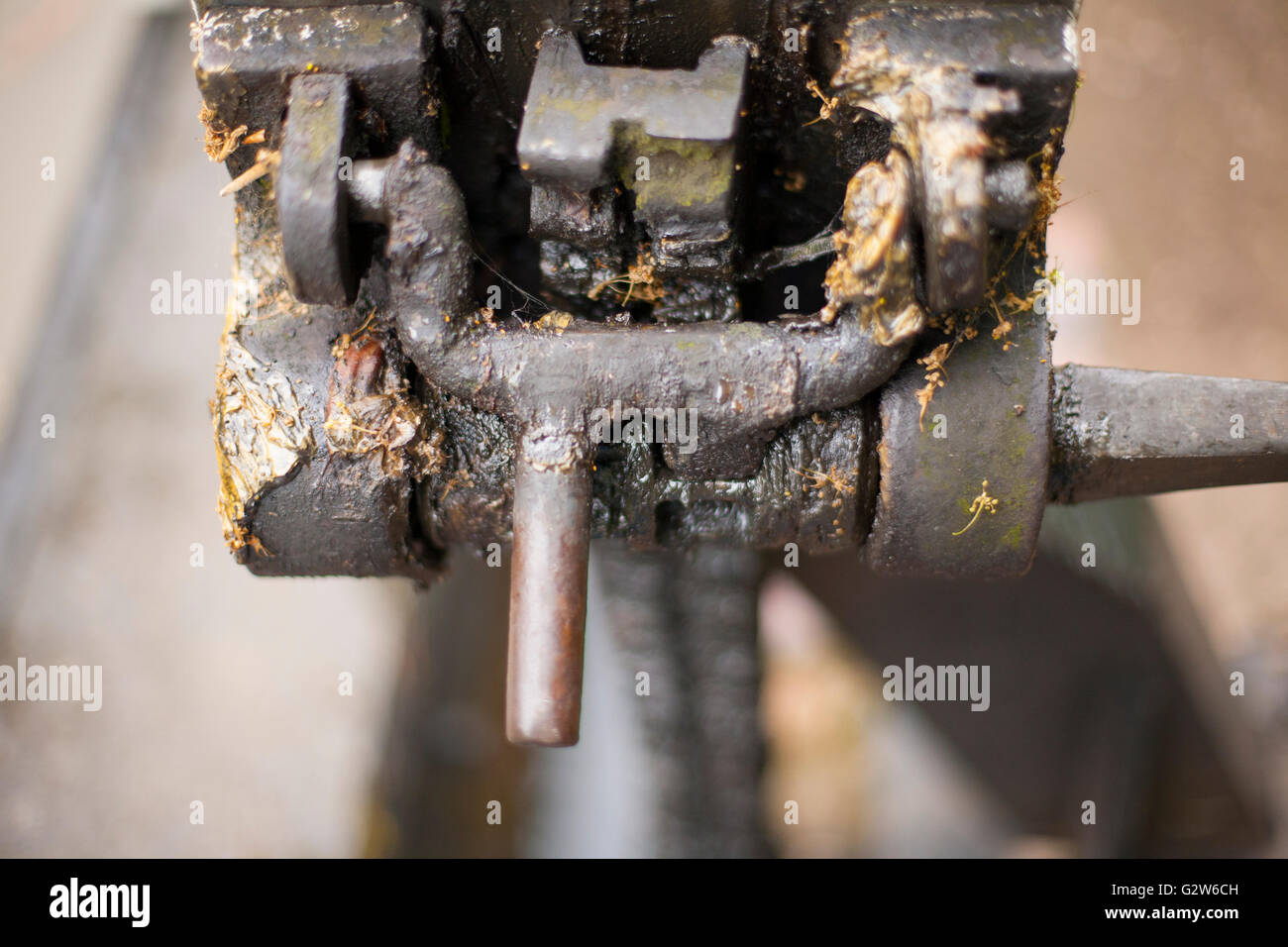 canal lock winding gear Stock Photo - Alamy