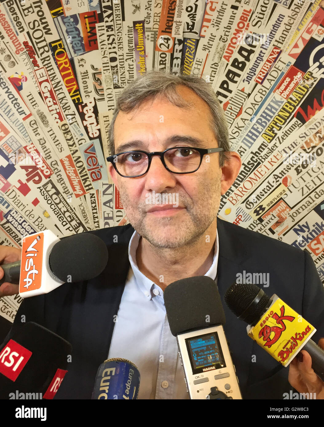 Rome, Italy. 01st June, 2016. Roberto Giachetti, candidate of Prime ...