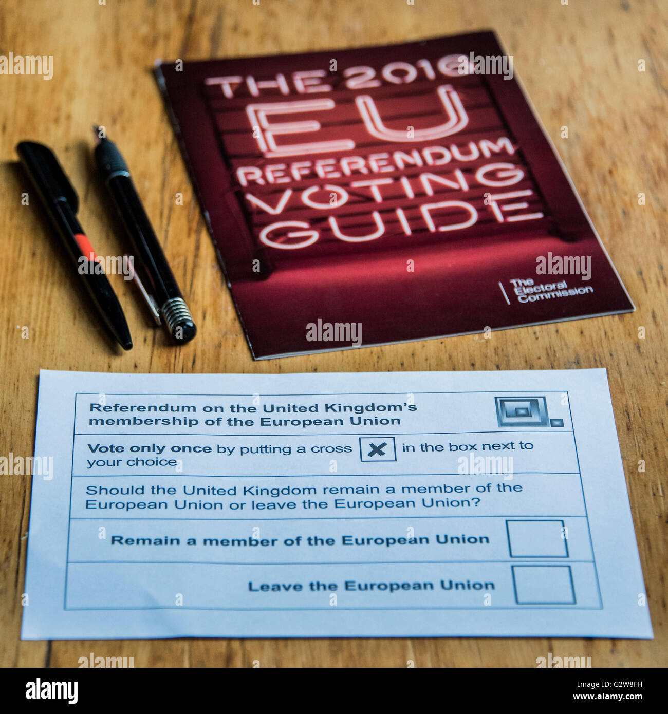 A simple choice? Stay or Go? A postal vote awaits completion with the ...