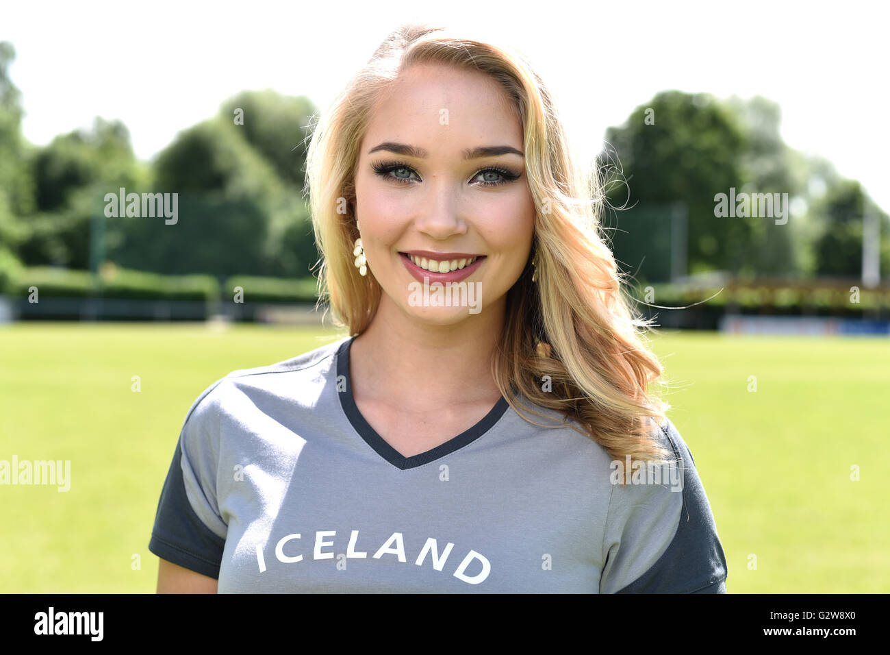 Rust, Germnay. 1st June, 2016. Arna Yr Jonsdottir from Iceland smiles ...