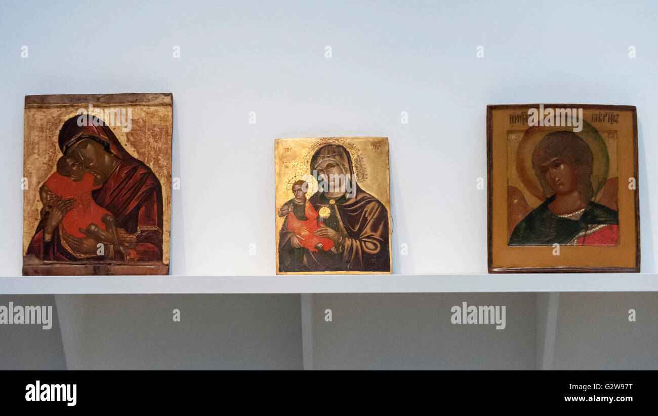 London, UK. 3 June 2016. Religious icons on display at a preview of ...