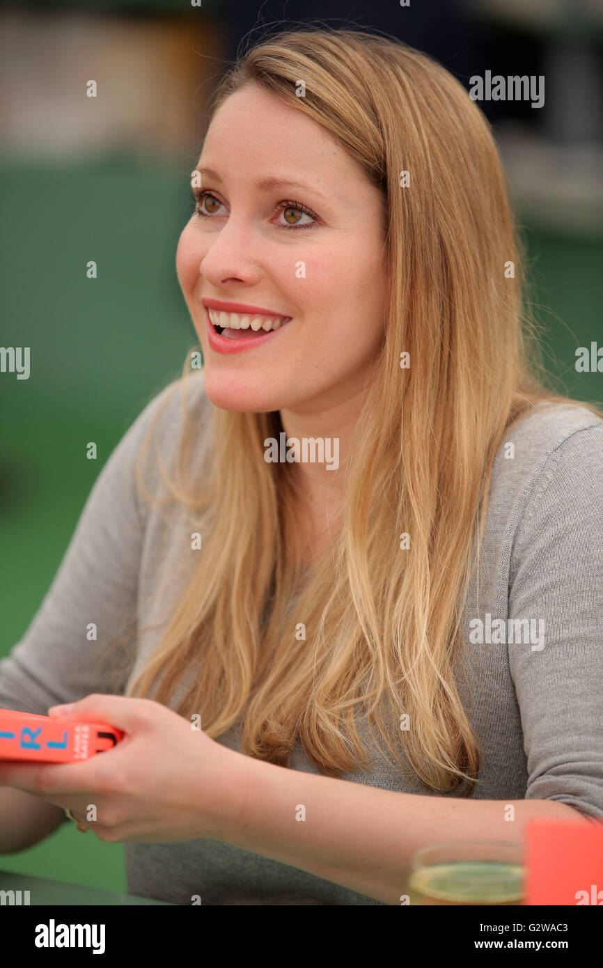 Hay on Wye. Friday 03 June 2016 Laura Bates signs copies of her book ...