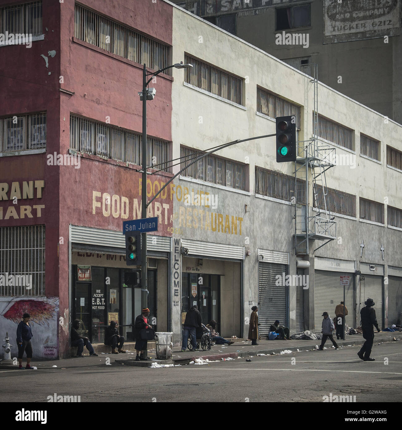 Los Angeles, California, USA. 4th Mar, 2016. A restaurant and food mart ...