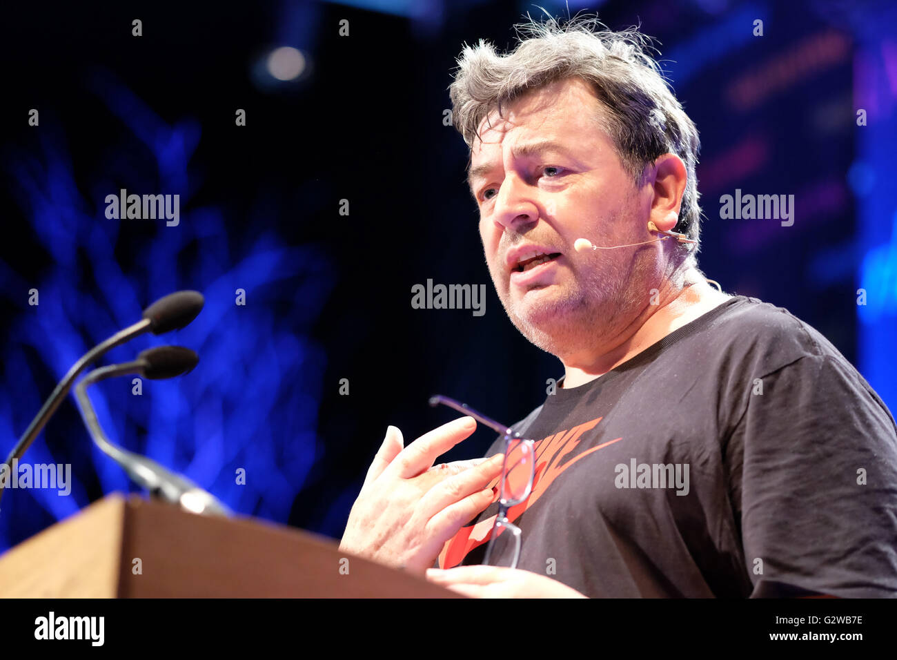 Hay Festival, Wales, UK - June 2016 - Journalist David Aaronovitch on ...