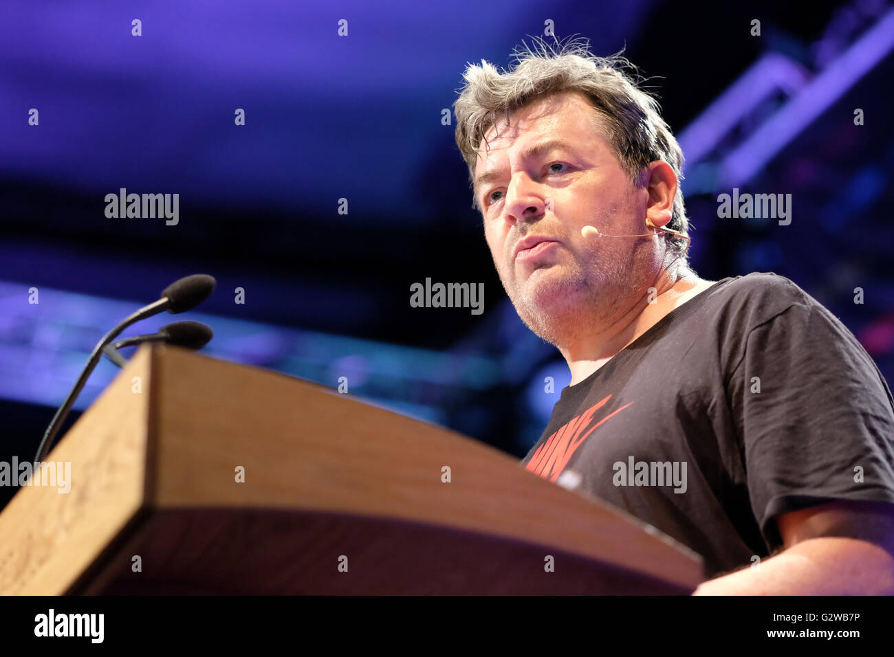 Hay Festival, Wales, UK - Friday 3rd June 2016 - Journalist David ...