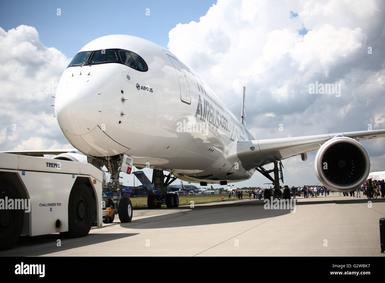 Berlin, Germany, 2nd June, 2016: Airbus presents latest aircraft A350X ...