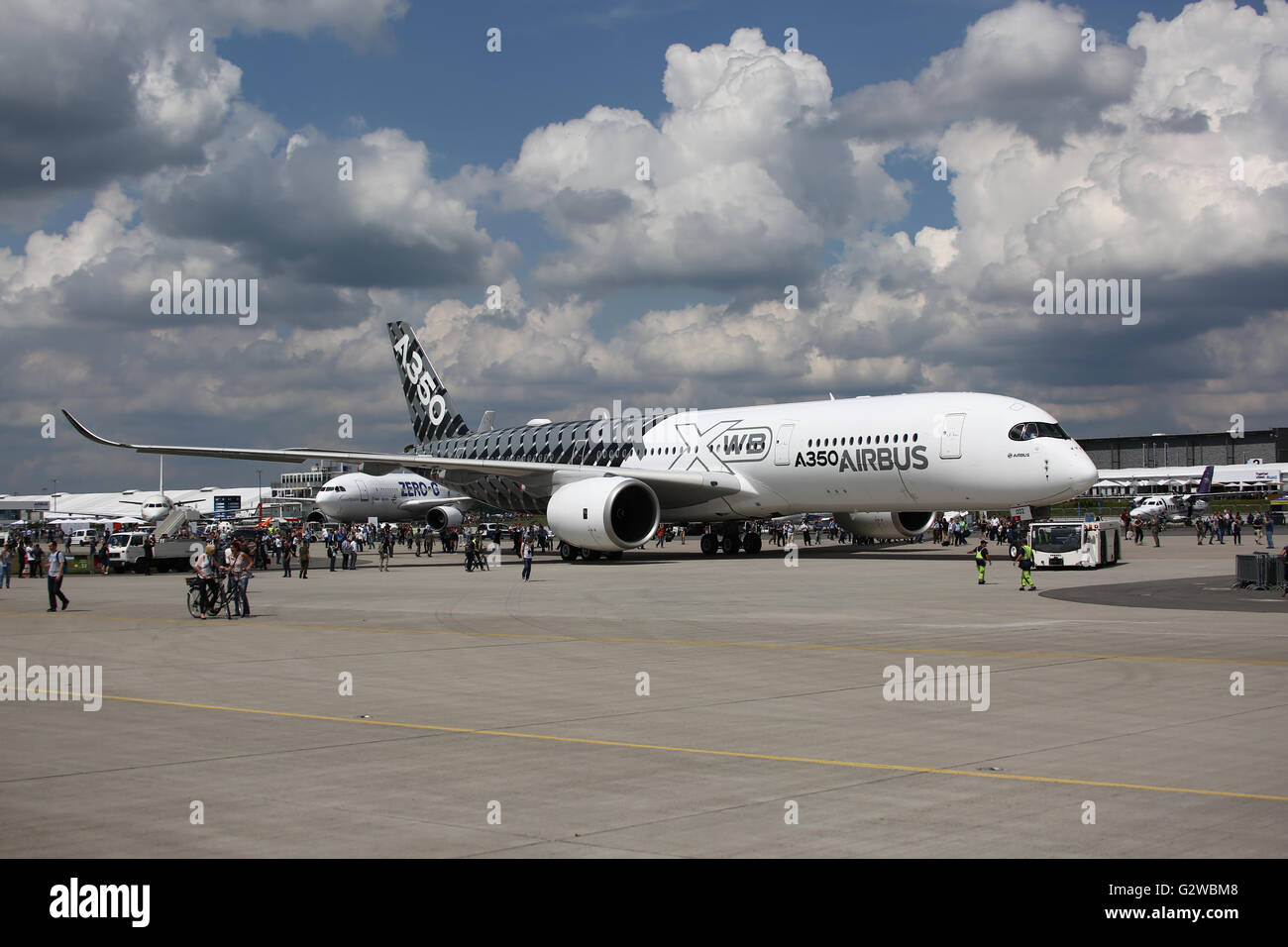 Berlin, Germany, 2nd June, 2016: Airbus presents latest aircraft A350X ...