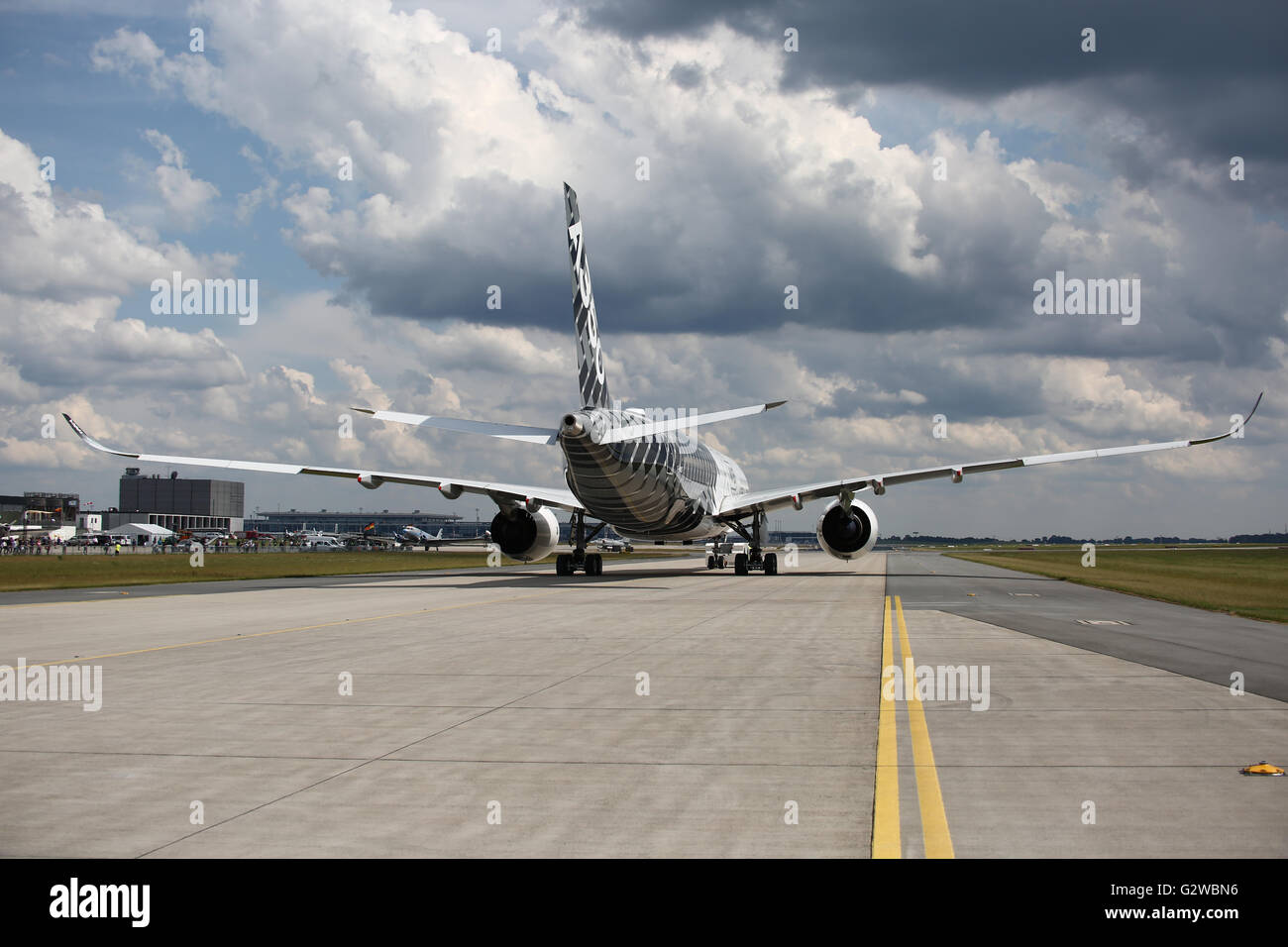 Berlin, Germany, 2nd June, 2016: Airbus presents latest aircraft A350X ...