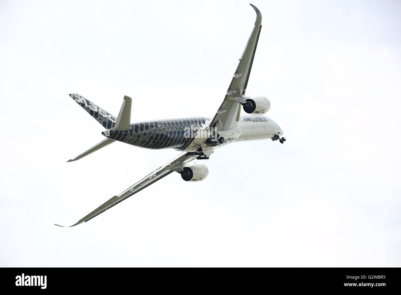Berlin, Germany, 2nd June, 2016: Airbus presents latest aircraft A350X ...