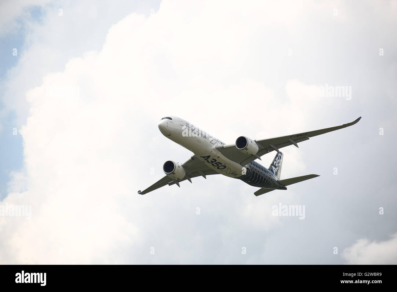 Berlin, Germany, 2nd June, 2016: Airbus presents latest aircraft A350X ...