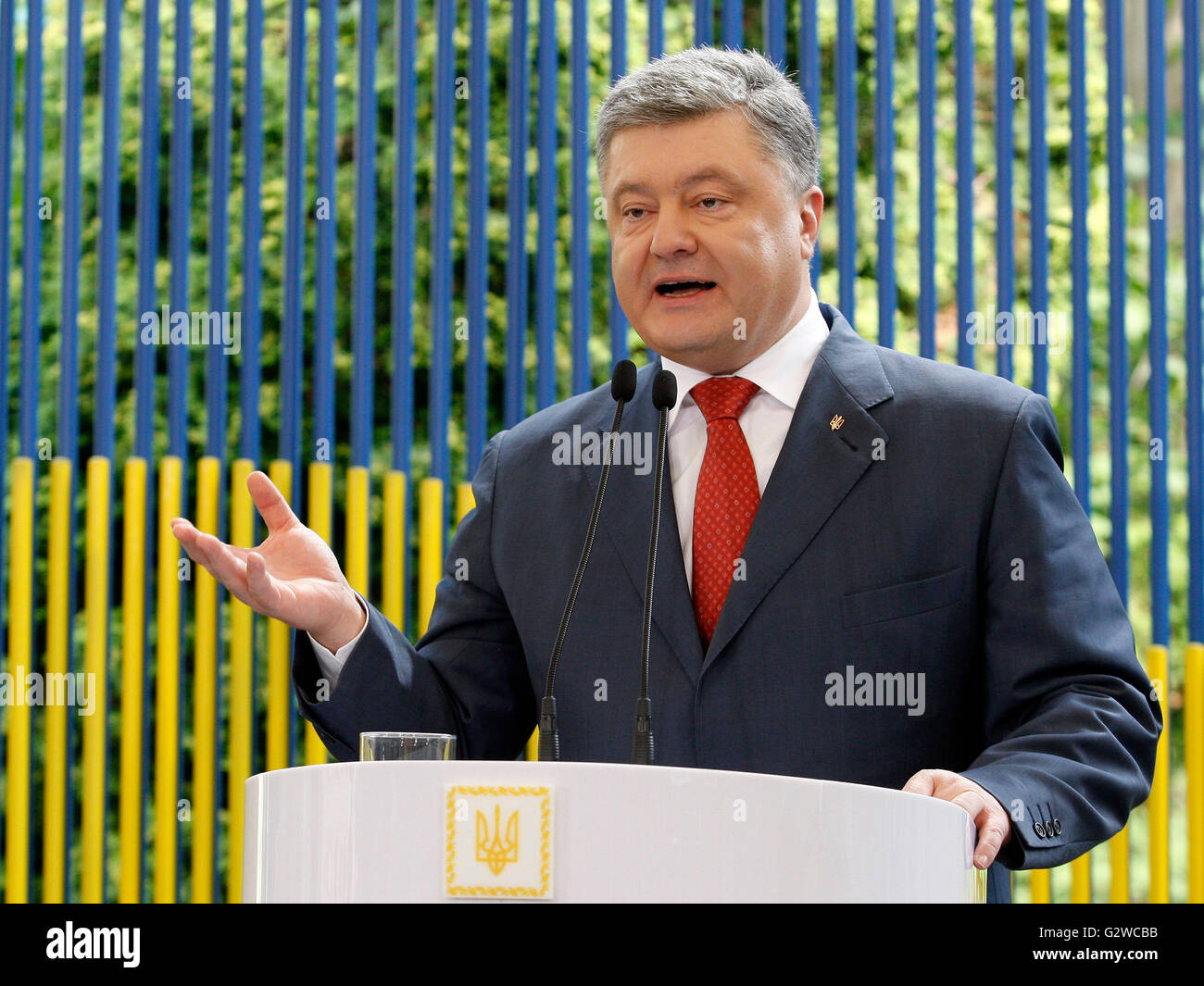 Kiev, Ukraine. 03rd June, 2016. Ukrainian President Petro Poroshenko ...