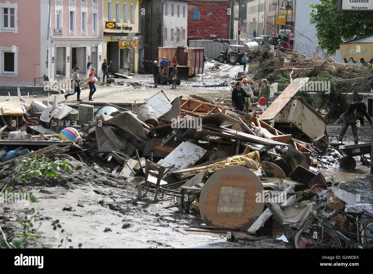Bavaria. 3rd June, 2016. Photo taken on June 3, 2016 shows the street ...