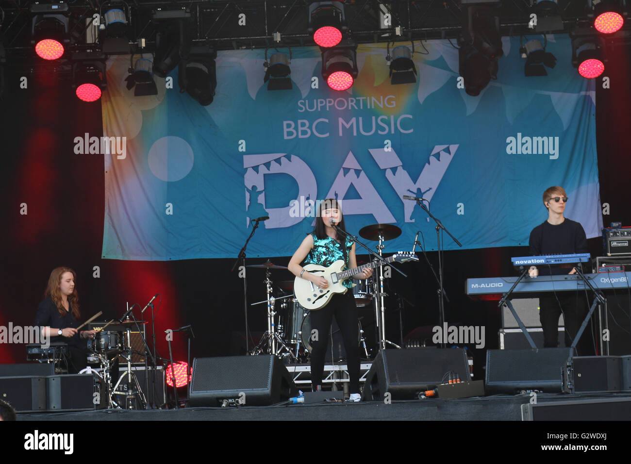 Pier Head, Liverpool, 3rd June 2016, Natalie McCool performing at the ...