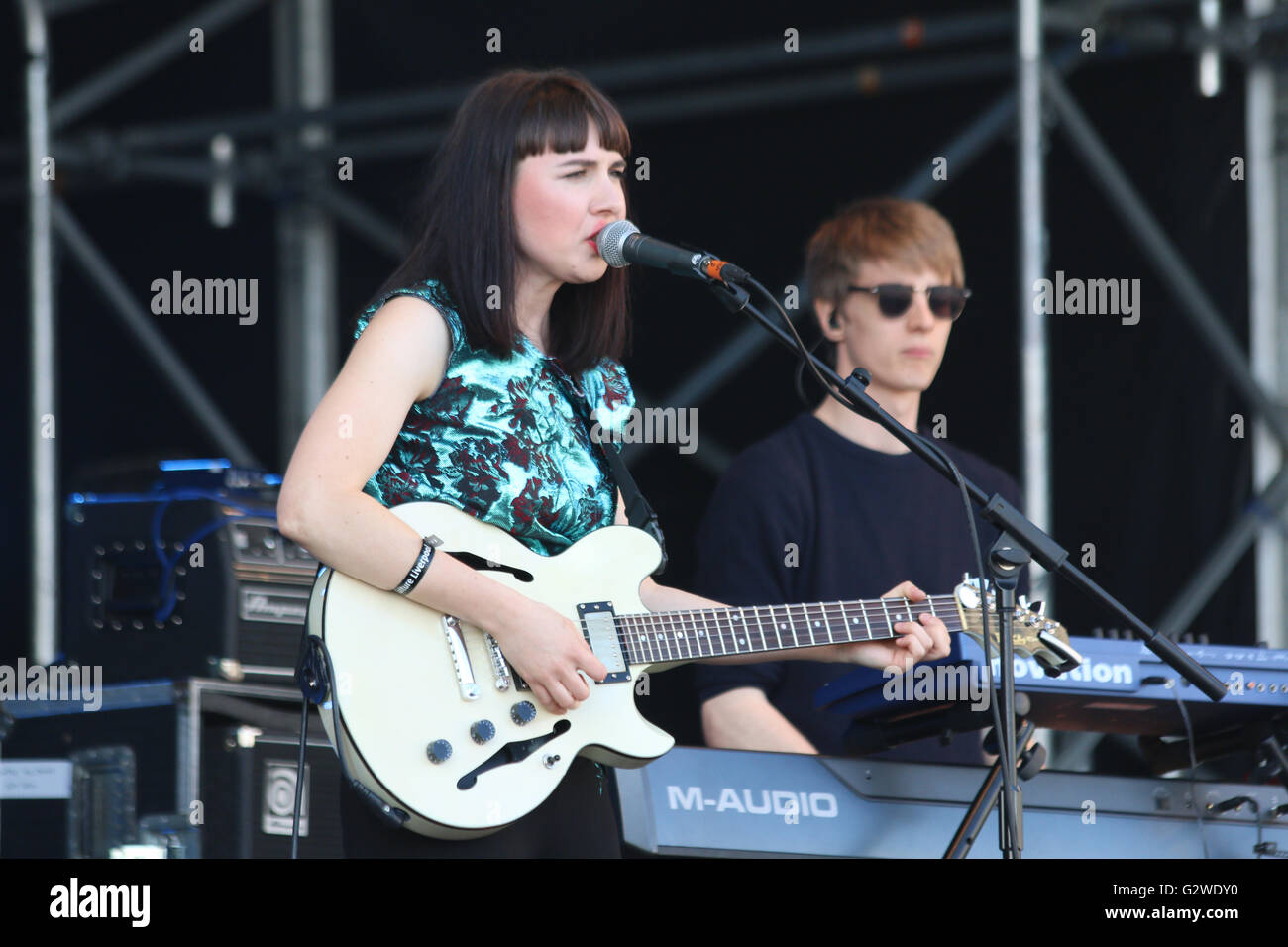 Pier Head, Liverpool, 3rd June 2016, Natalie McCool performing at the ...