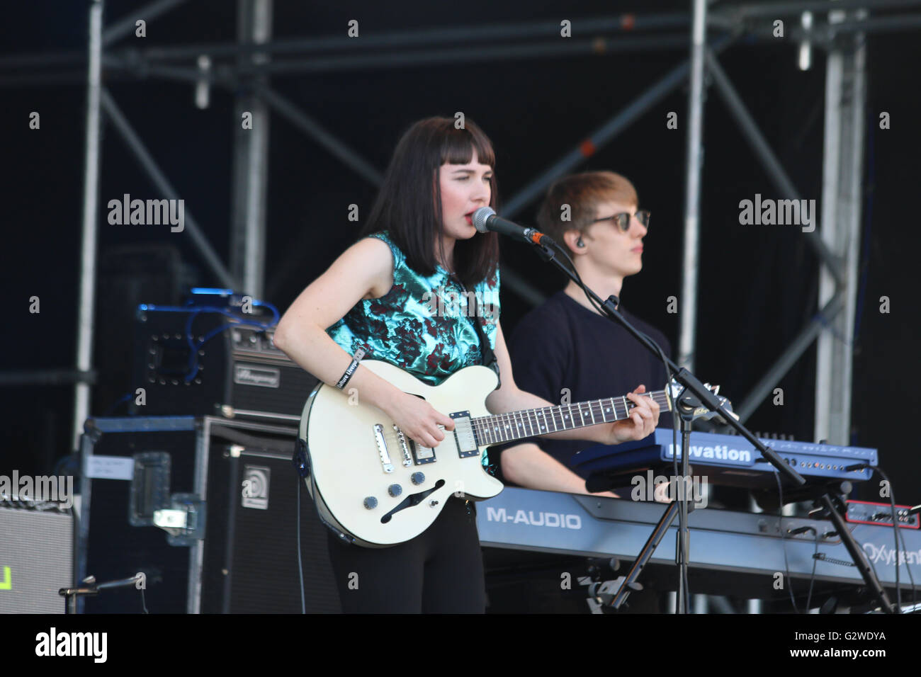 Pier Head, Liverpool, 3rd June 2016, Natalie McCool performing at the ...