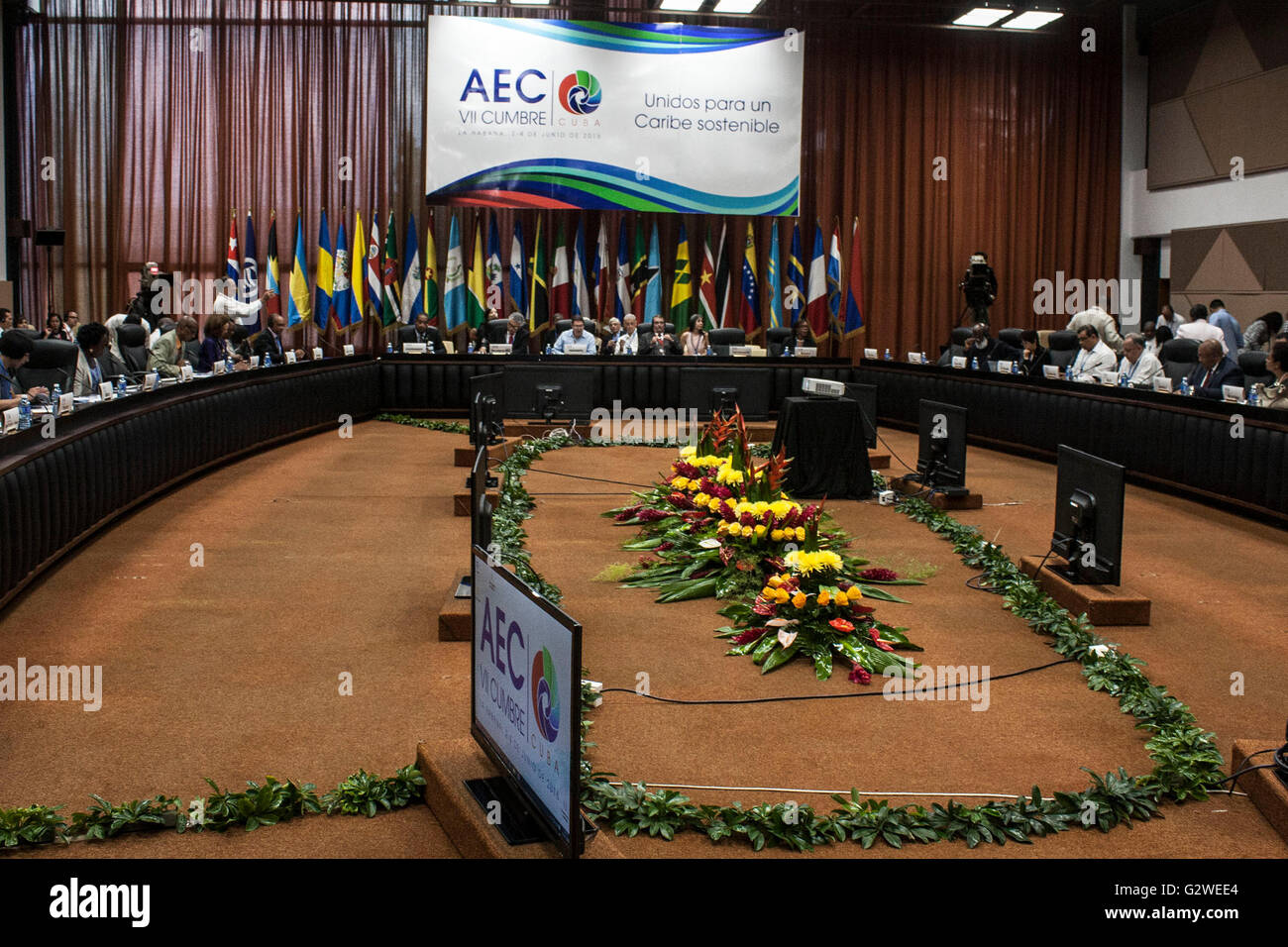 Havana, Cuba. 3rd June, 2016. Foreign ministers of the Association of ...