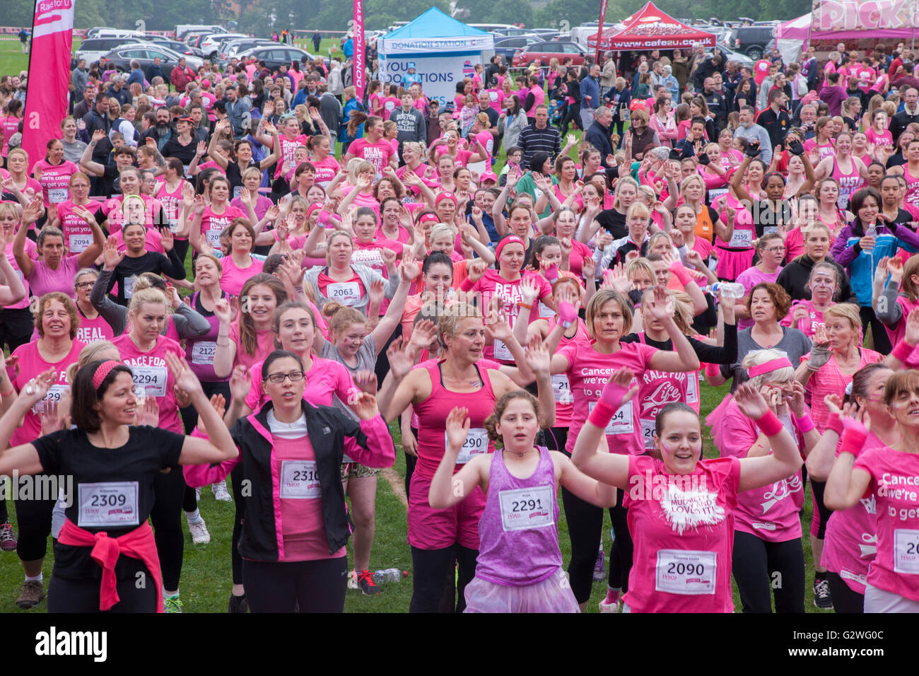 Abington Park, Northampton, U.K. 4th June 20126. Cancer Research, Race ...