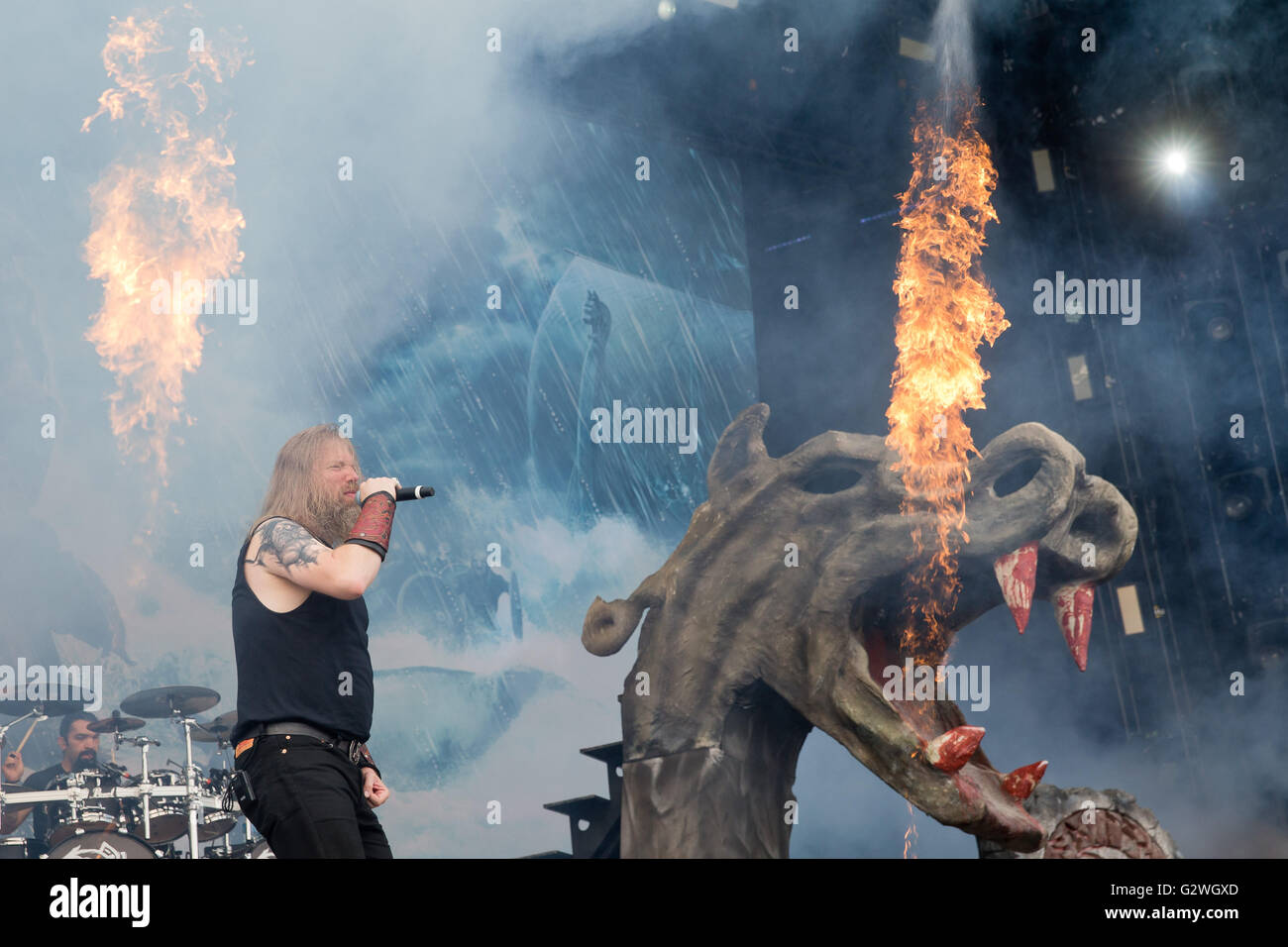 Death metal band amon performs hi-res stock photography and images - Alamy