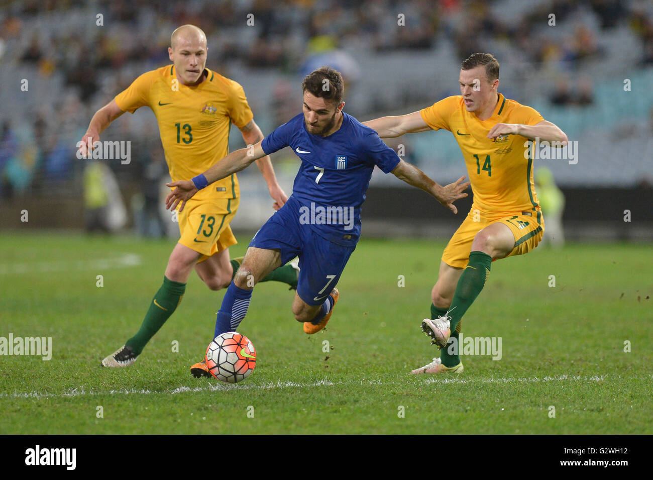 ANZ Stadium, Sydney, Australia. 04th June, 2016. International Football ...